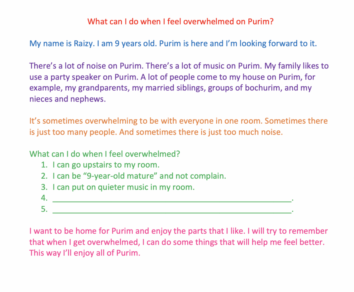 When I feel overwhelmed on Purim… – Red Green Behavior Therapy