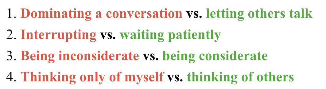 When students dominate conversations – Red Green Behavior Therapy